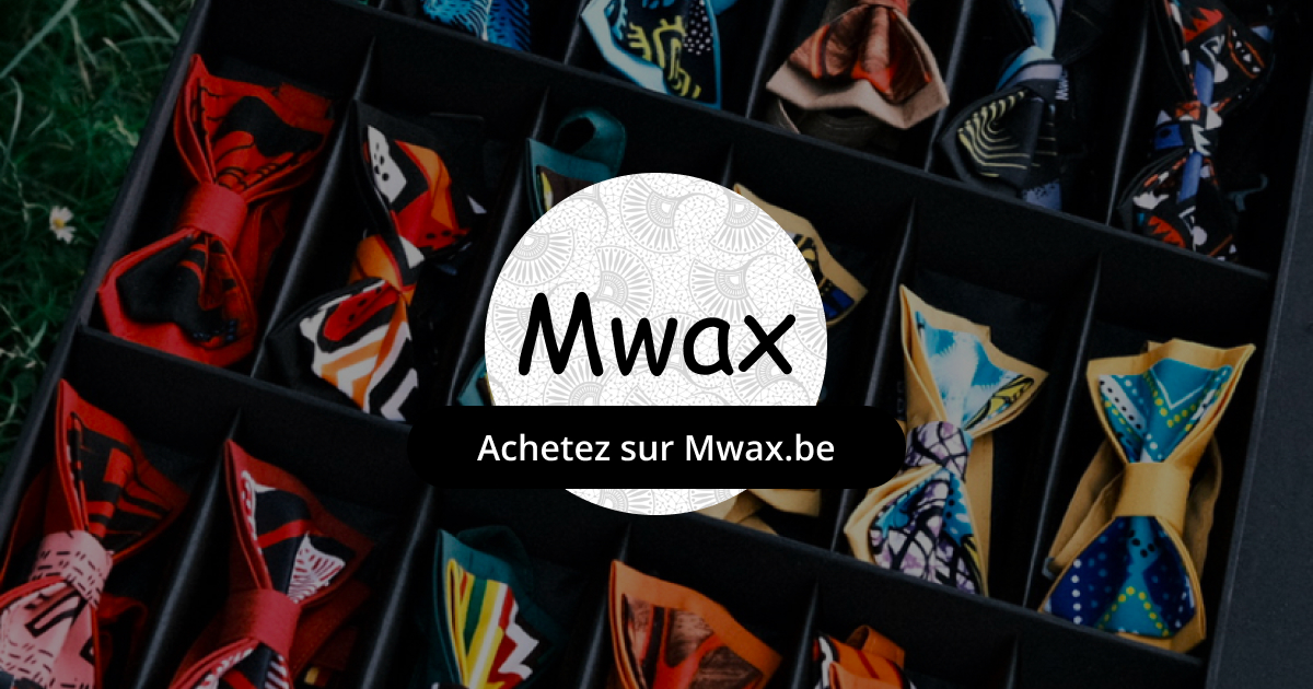 Mwax - noeuds papillons en tissus Wax, personnalisable